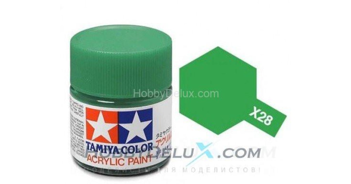 Краска акриловая Tamiya - X-28 Park Green 81528 81528 – купить в ...